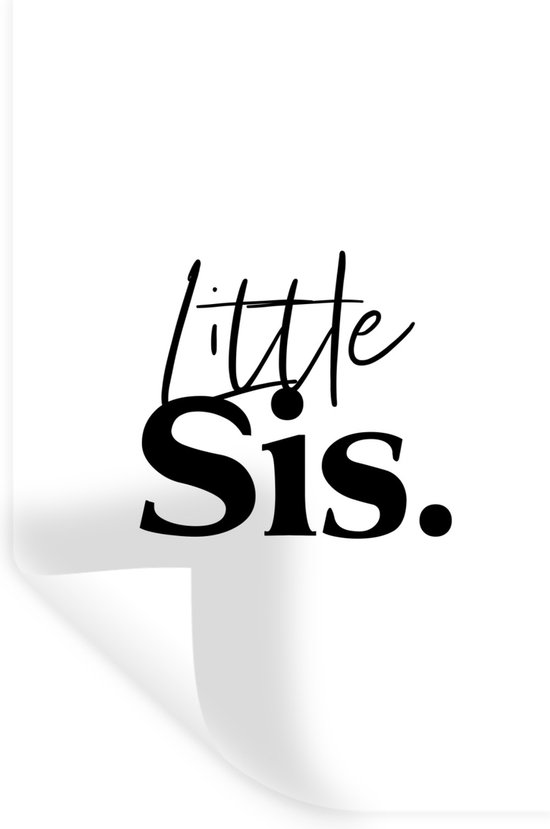 Muurstickers - Sticker Folie - Little sis - Zusje - Zussen - Quotes ...