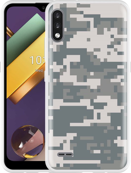 LG K22 Hoesje Army Digi Camouflage - Designed by Cazy | bol.com