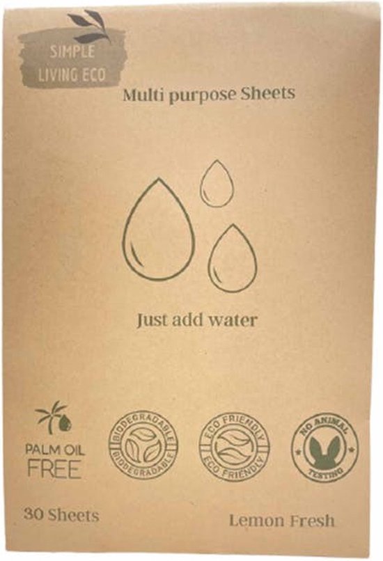 Simple Living Eco - Allesreiniger Lemon Fresh - Multi Purpose Sheets ...