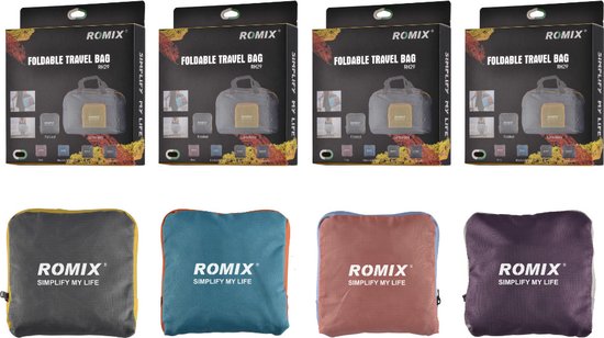 Romix Foldable Travel Bag RH29 Grey | bol