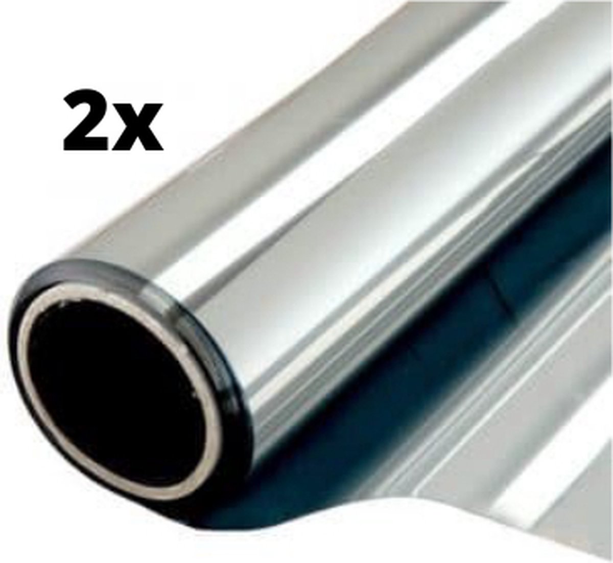 2x Raamfolie met spiegeleffect - 200x50 cm - GEEN alternatief voor een ...