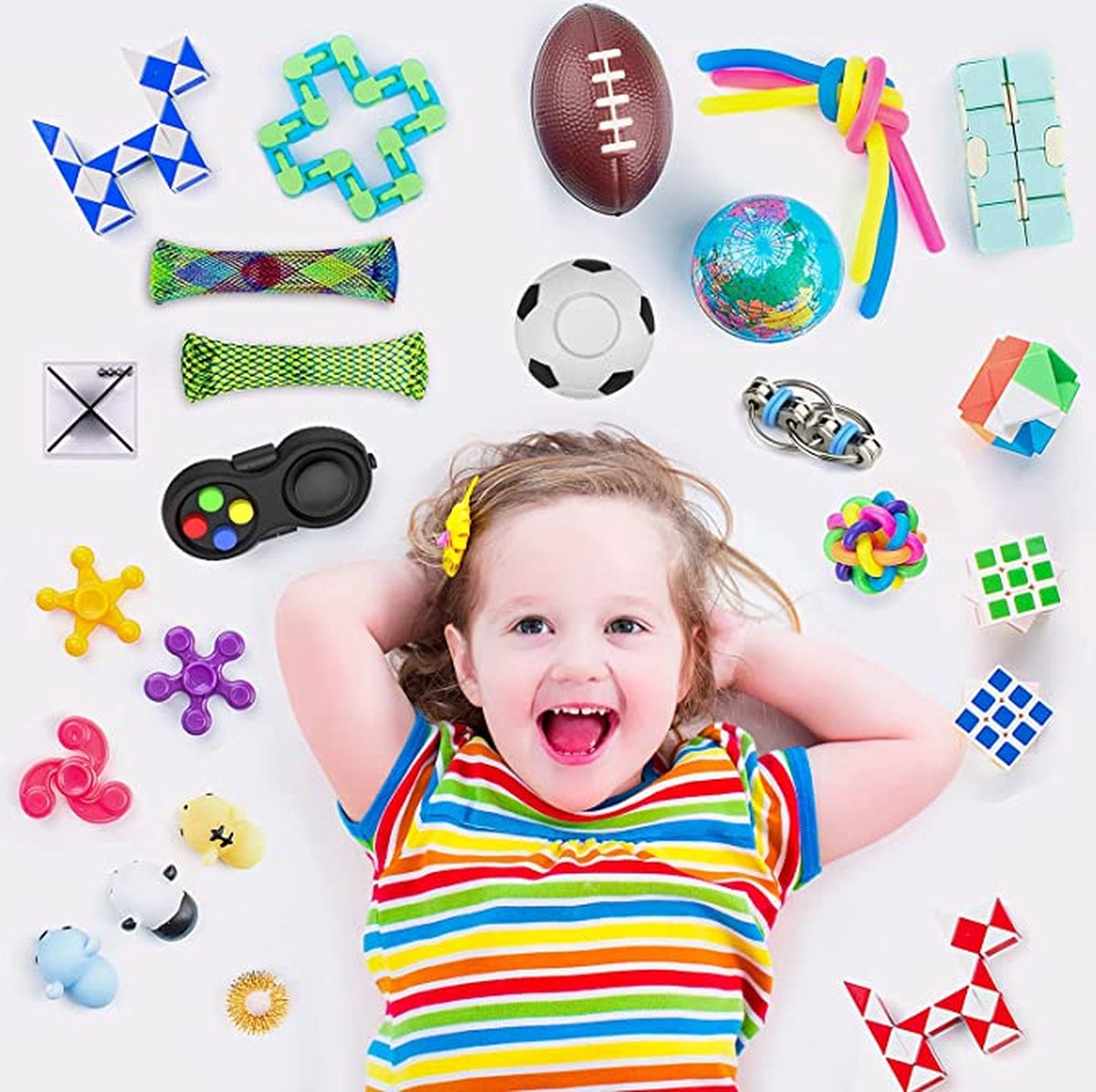 Fidget Toys Pakket 3 - Fidget toys - 20 stuks - Fidget Toy Box - Pop it ...