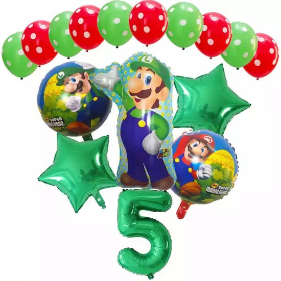 Super Mario Ballon Set Cartoons Folie Ballon Verjaardag Partij ...