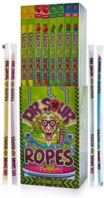 Dr Sour Ropes 50cm 10stuks | bol
