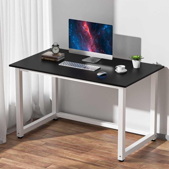 Polaza® Bureau Tafel - Met Zwart Blad - LaptopTafel - Moderne en ...