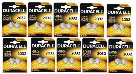 Duracell CR2032 3V lithium knoopcel batterij | bol.com