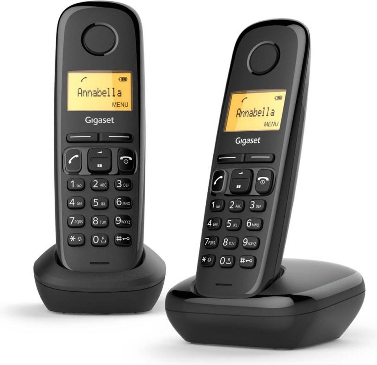 Gigaset A170 Duo Huistelefoon - 2 Handsets - Vaste Telefoon - Zwart | bol