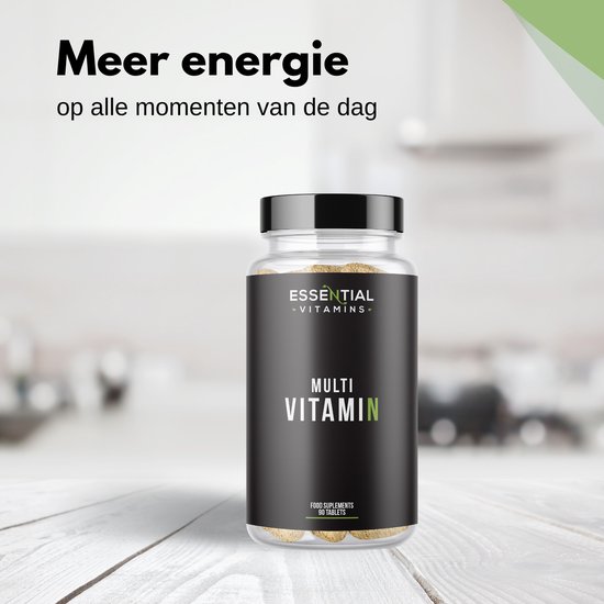 Essential Vitamins - Multivitamine - 90 Tabletten - Voedingssupplement ...