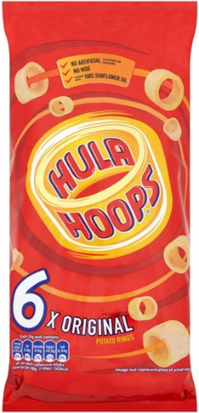 Hula Hoops Original Chips - (6x24g in a Pack) x 2 Packs | bol.com