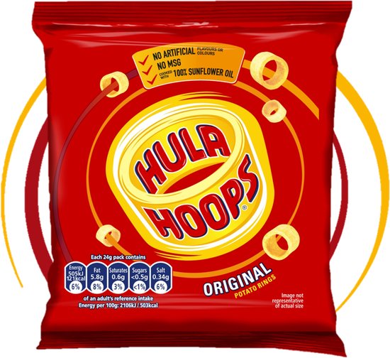 Hula Hoops Original Chips - (6x24g in a Pack) x 2 Packs | bol.com