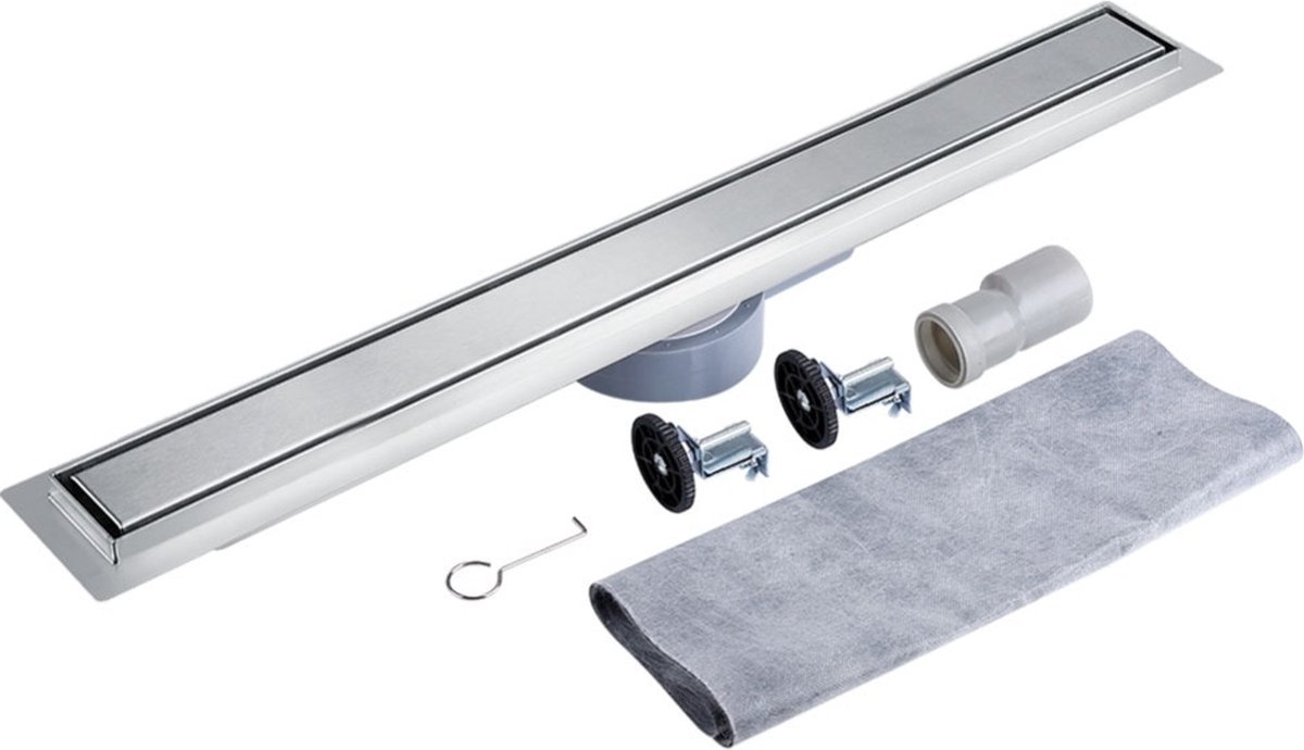 360 Roterende - Lineaire Afvoerputje - Rvs - Lineaire Tegel Vloer ...