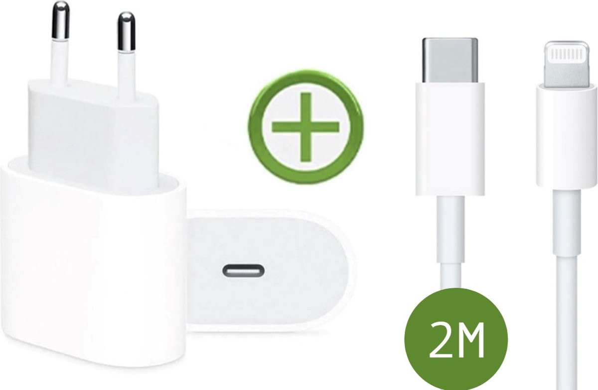 iPhone USB C Lader met iPhone Oplader Kabel 2 Meter - USB-C Power ...