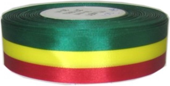 Lint rood, geel, groen 25m lang 10mm breed | bol