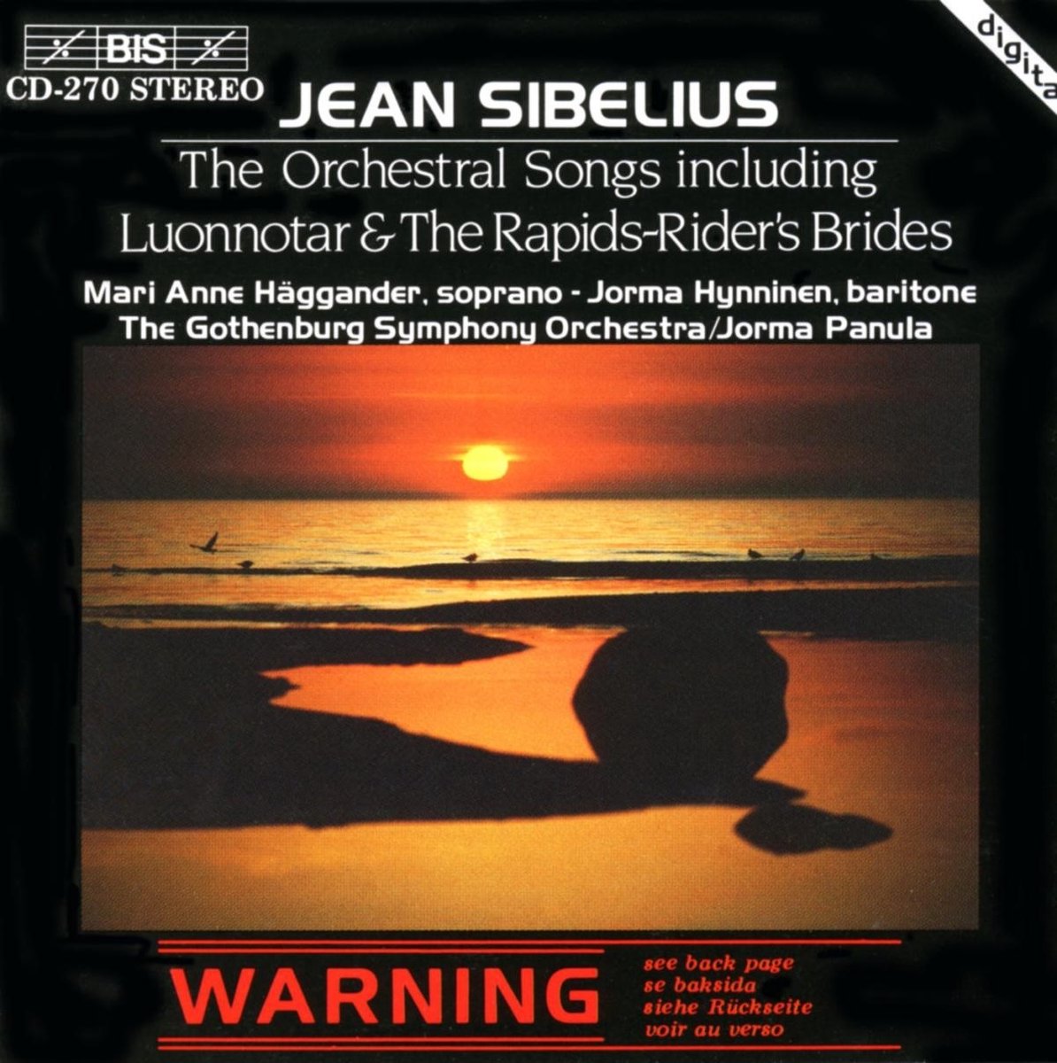 Mari Anne Häggander, Jorma Hynninen, Gothenburg Symphony Orchestra - Sibelius:... | bol.com