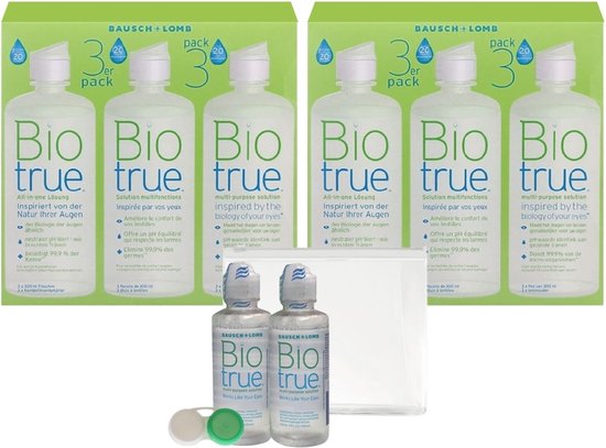 Biotrue multi-purpose [2 verpakkingen 3x300ml '+ gratis flight pack ...