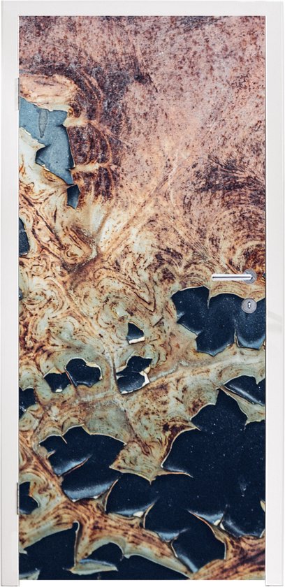 Deursticker Roest - Verf - Platen - 85x205 cm - Deurposter | bol