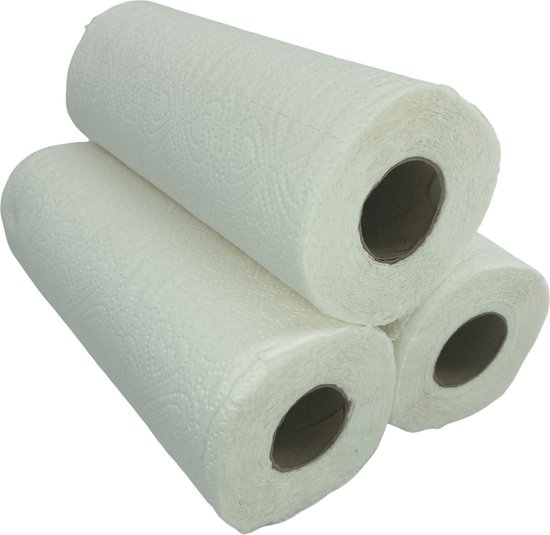 Keukenrol - 32 rollen - 3-laags huishouddoeken met 50 vellen per rol ...