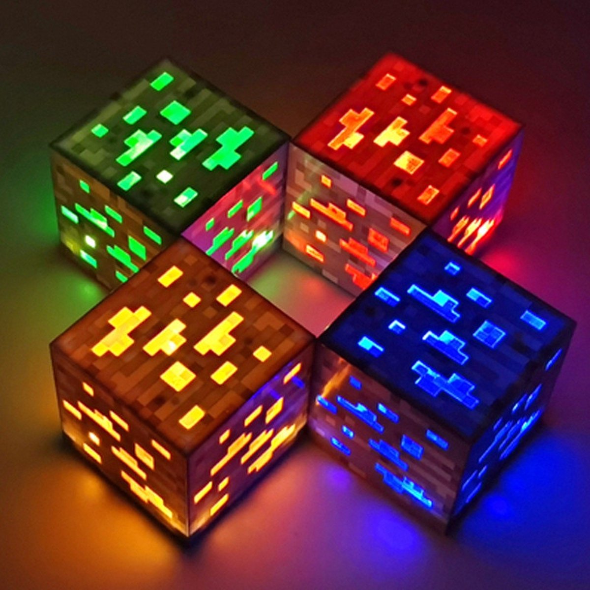 Minecraft Lamp - Erts - LED - Light - 8cm - Nachtlamp - Tafellamp ...