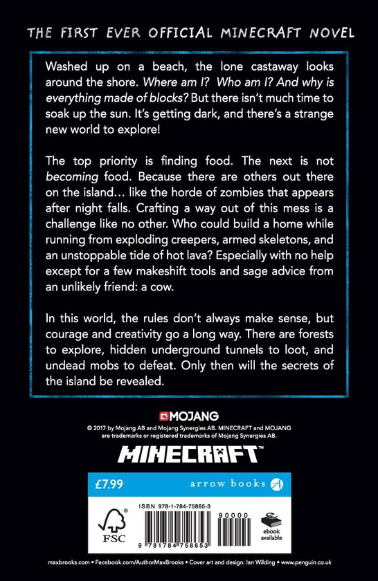 Minecraft: The Island, Max Brooks | 9781784758653 | Boeken | bol.com