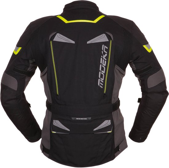 Modeka Panamericana Jacket Black Yellow XXL | bol.com