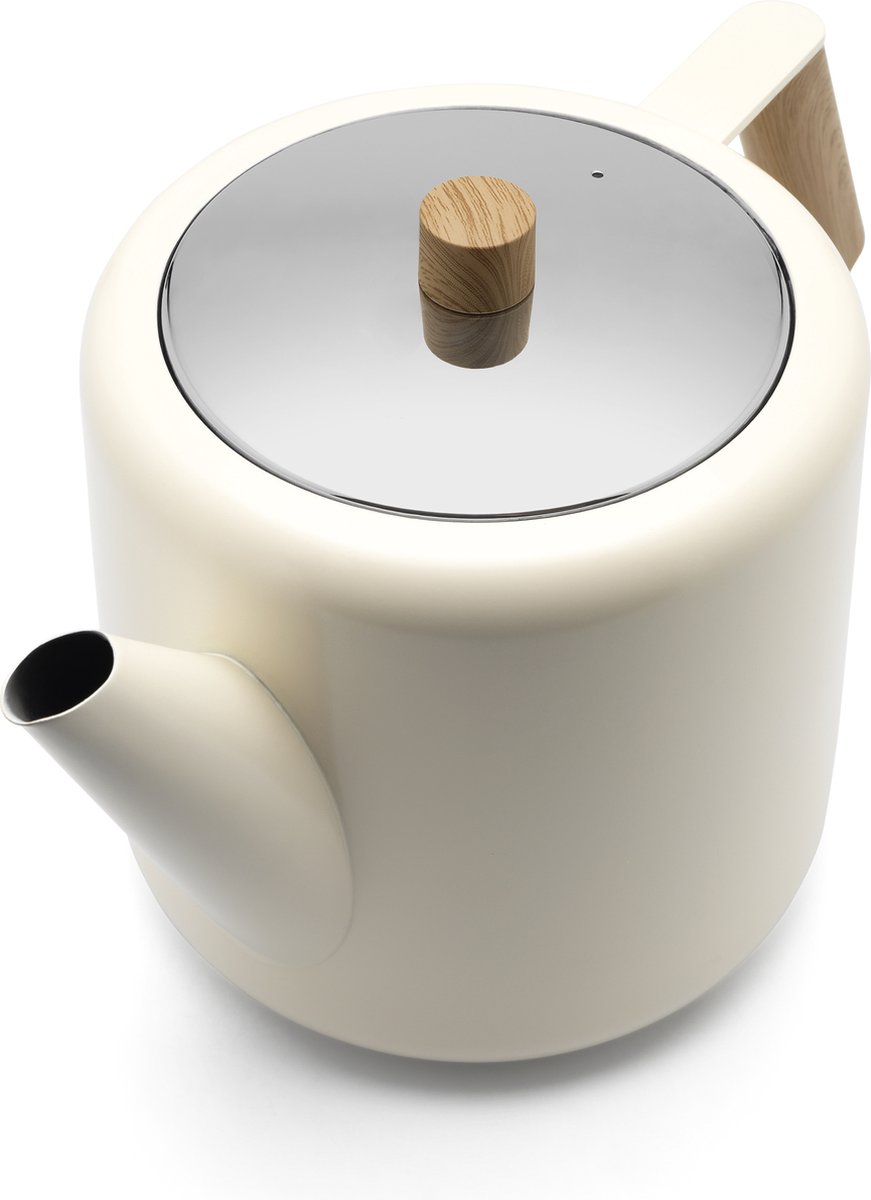 Bredemeijer - Theepot Duet Design Boston 1,1L wit- Dubbelwandig | bol.com