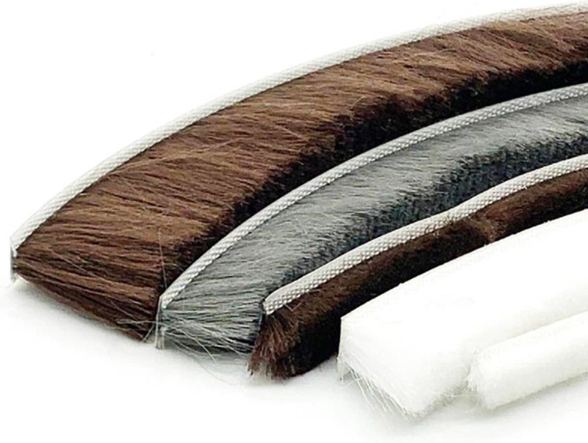 Tochtstrip Voor Deur en Raam - 2 meter - Met Borstel en Plakstrip ...