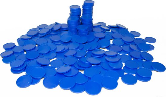 Jetons - Blauw - 300 pièces | bol.com