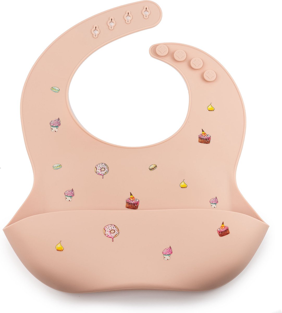 J. Børn Siliconen Baby Slab met Opvangbakje in een Geschenkdoos ...