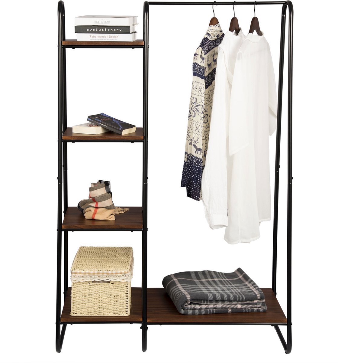 Lavazo® - Kledingrek - Kledingrek Met Planken - Kledingrek Metaal ...