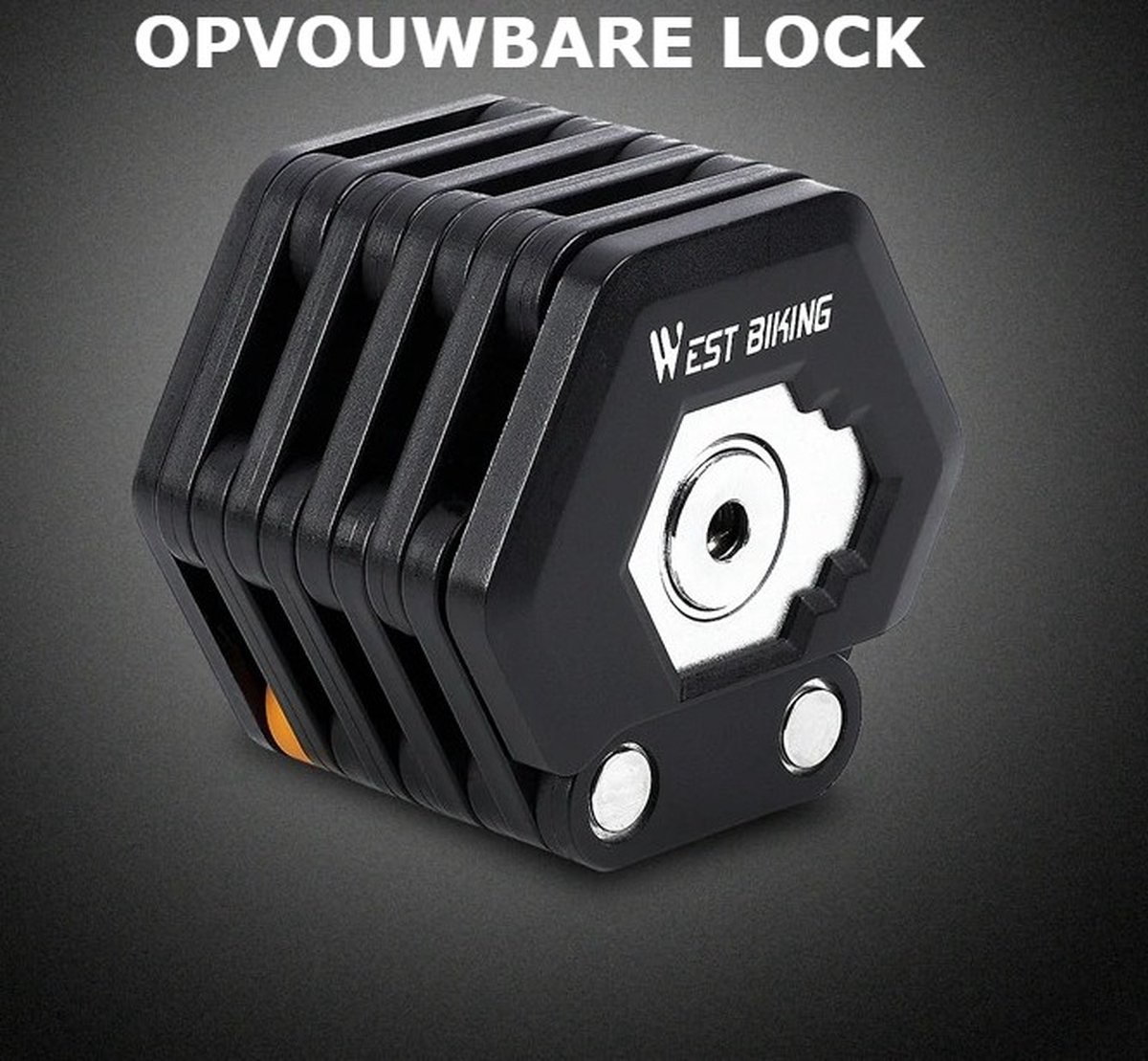 West Biking® Mtb Fietsslot – Opvouwbare Fiets Lock - Hoge Veiligheid ...