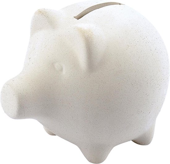 Spaarvarken, h: 9 cm, l: 11 cm, 10 stuks | bol