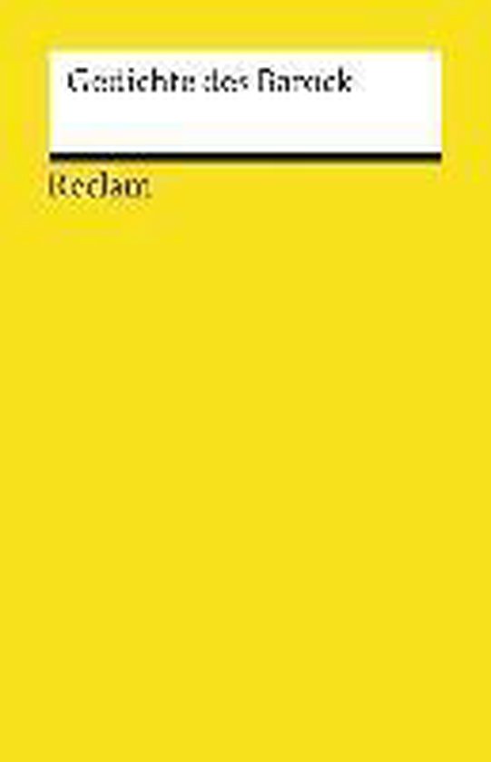 Gedichte des Barock | 9783150191002 | Boeken | bol.com