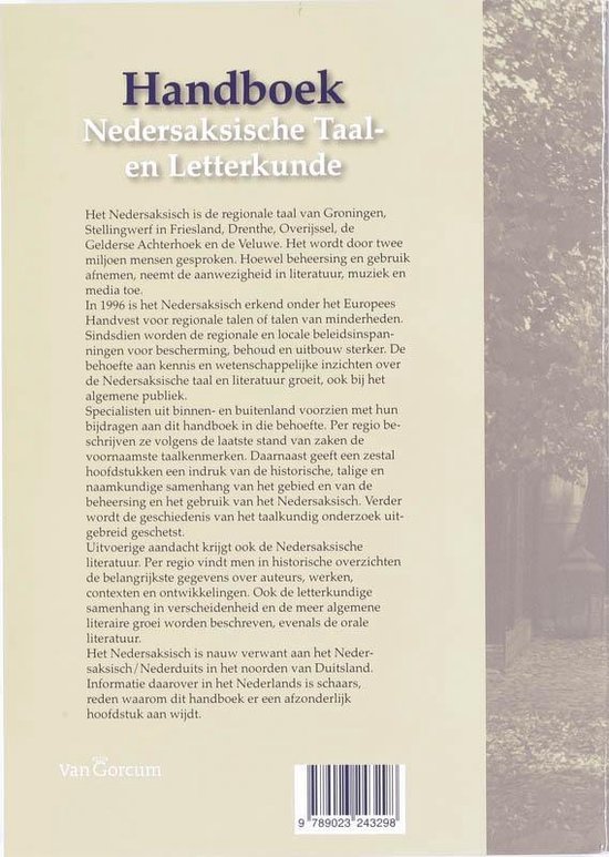 Handboek Nedersaksische Taal- en Letterkunde, nvt | 9789023243298 | Boeken | bol
