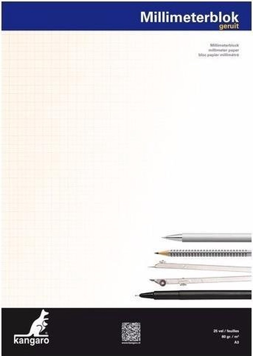 Blok millimeter papier A3 | bol.com