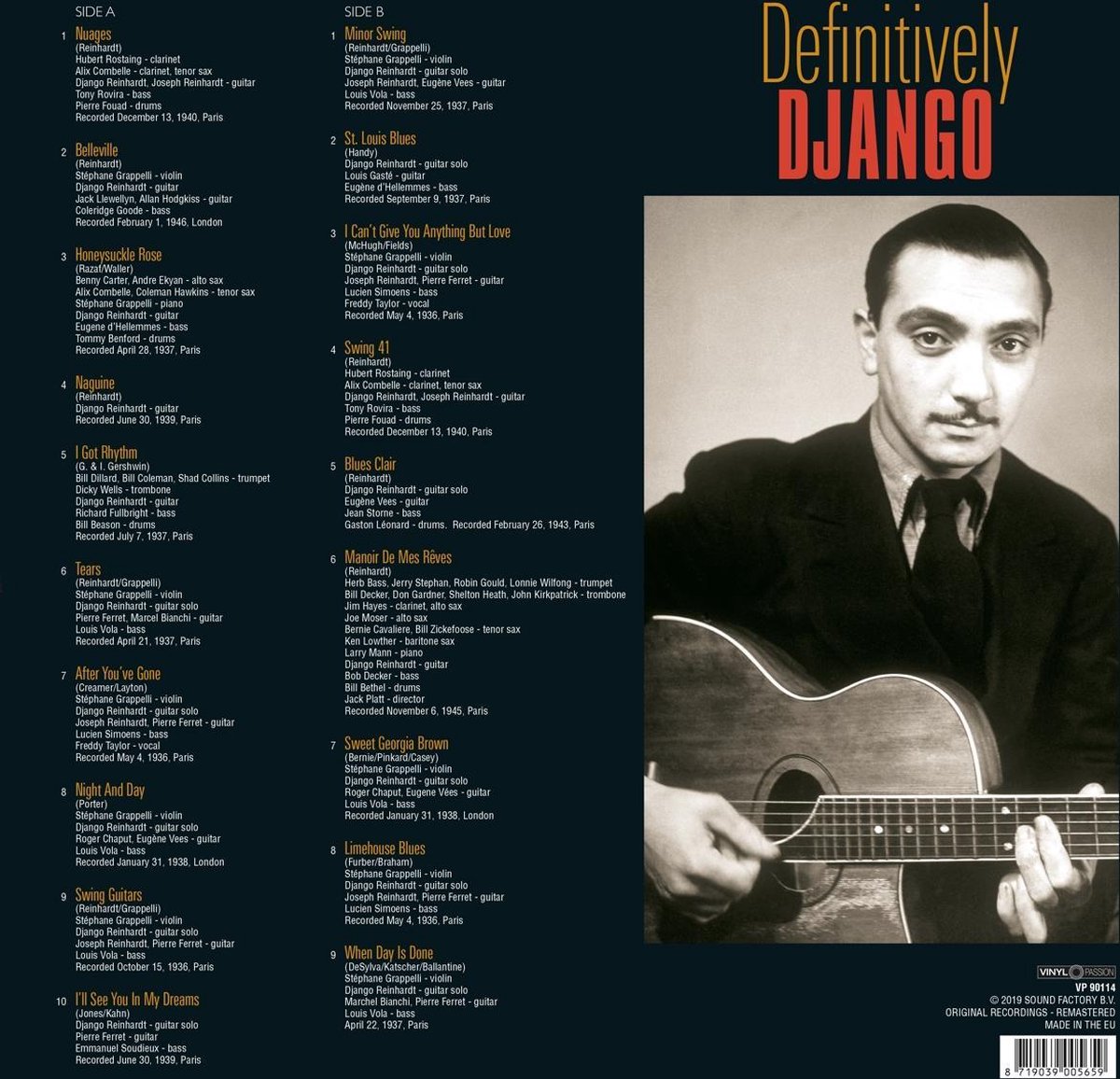 Definitively Django, Django Reinhardt | LP (album) | Muziek | bol.com