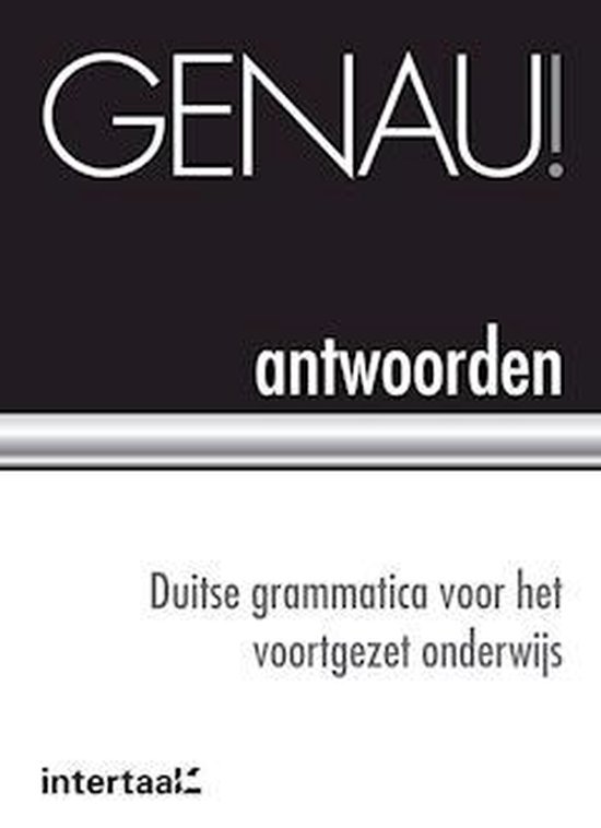 Genau! Duitse grammatica voor het voortgezet onderwijs | 9789054517832 ...