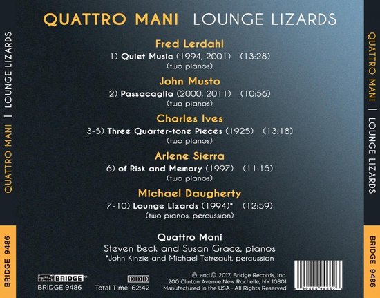 Lounge Lizards, Quattro Mani | Muziek | bol