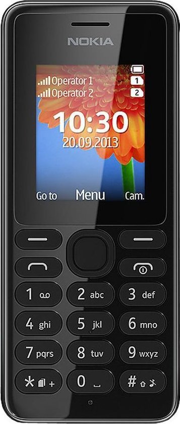 Nokia 108 - Dual Sim - Zwart | bol
