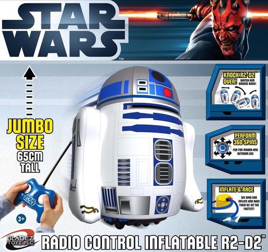 Star Wars Pump & Play Jumbo Inflatable Remote Controlled R2-d2 | bol.com