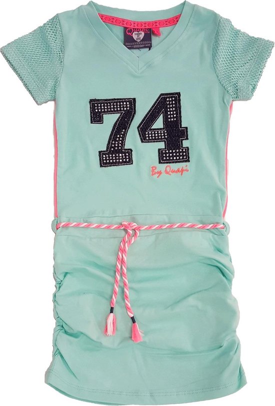 Quapi Meisjes jurk meisje mintgroen - Maat 122/128 | bol.com