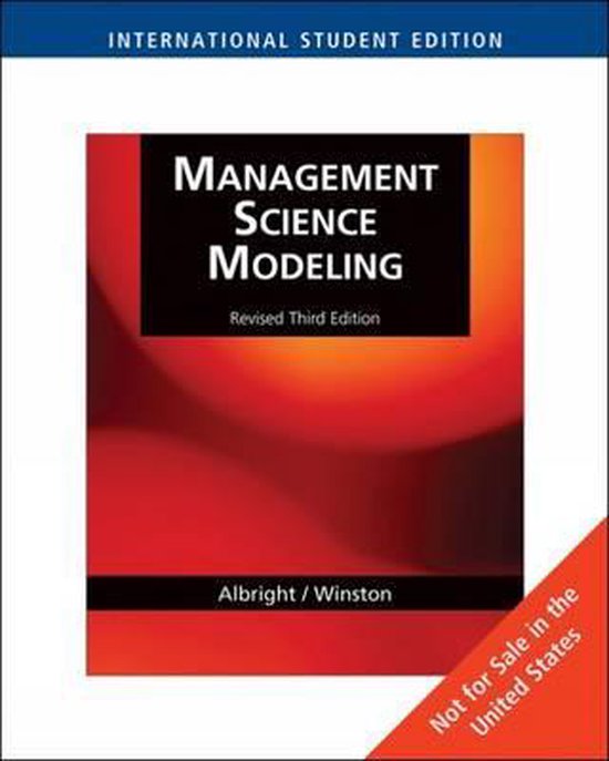 Management Science Modeling | 9780324663464 | S. Albright | Boeken ...