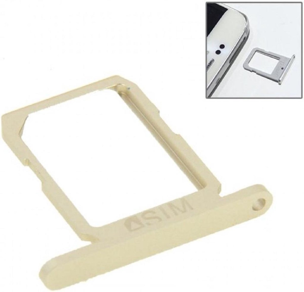 SimKaart Houder / Sim Card Tray Holder Gold mobtsupply voor de Samsung ...