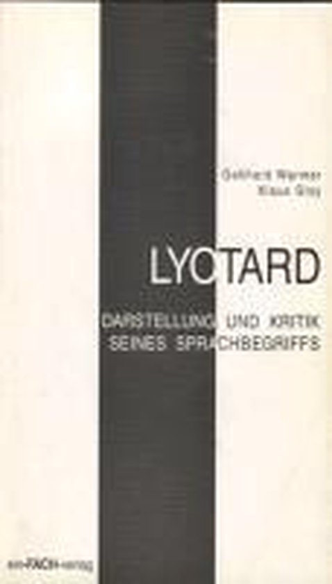 Lyotard, Gebhard Warmer | 9783928089111 | Boeken | bol.com