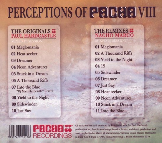 Various - Perceptions Of Pacha Vol. 8, various artists | Muziek | bol