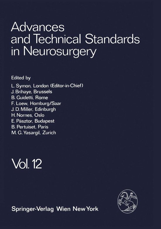 Advances and Technical Standards in Neurosurgery 12 - Advances and ...