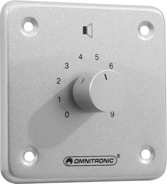 OMNITRONIC PA Volume Controller 10W stereo sil | bol