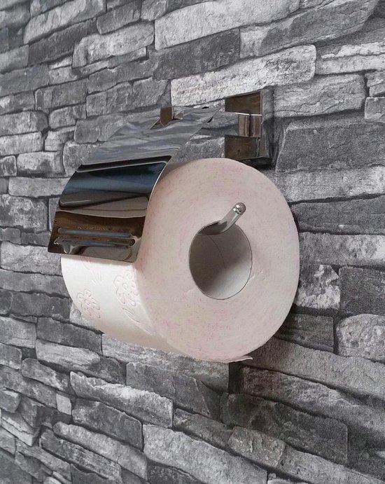 Chroom design wc rolhouder, toiletrolhouder | bol