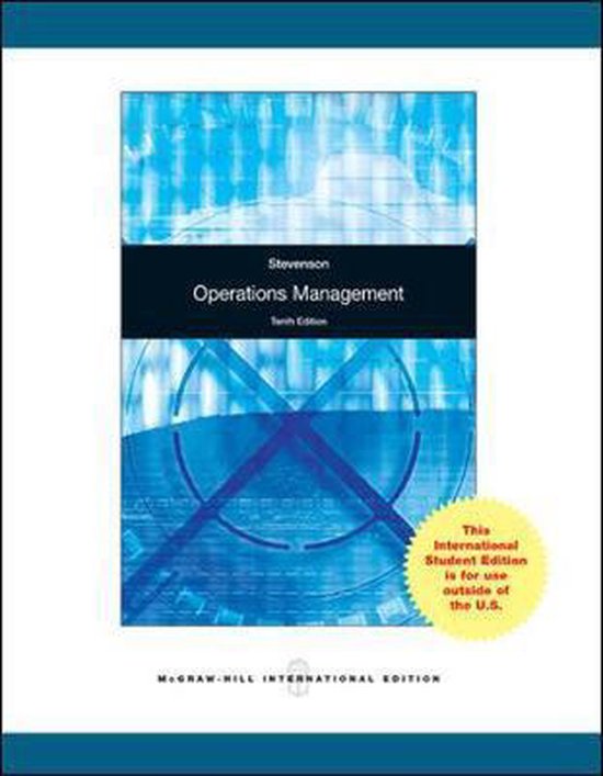 Operations Management | 9780070091771 | William J. Stevenson | Boeken | bol