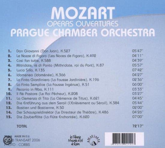Mozart: Operas Ouvertures, Prague Chamber Orchestra | CD (album ...