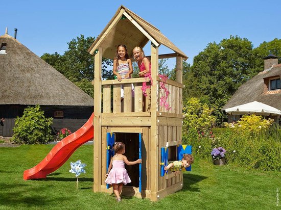Jungle Gym - Club Playhouse 125 - Houten Speeltoestel Tuin - Met ...